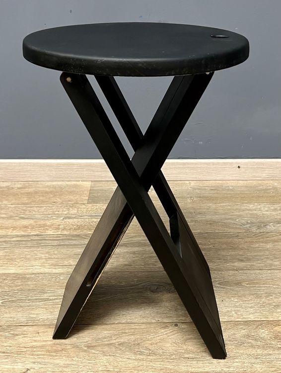 80er Design Holz Hocker Klapphocker Suzy Stool | Kaufen auf Ricardo