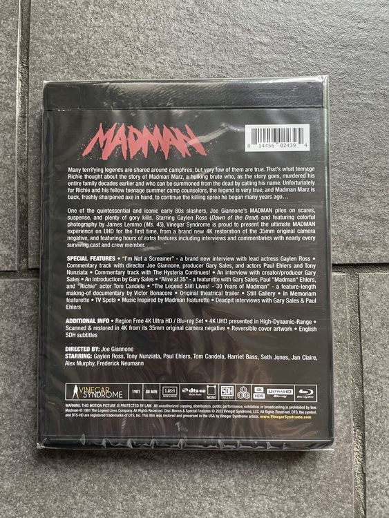 Madman 4K Ultra HD Blu-ray Vinegar Syndrome (Neu (gemäss Beschreibung)) in Zürich für CHF 20 ...