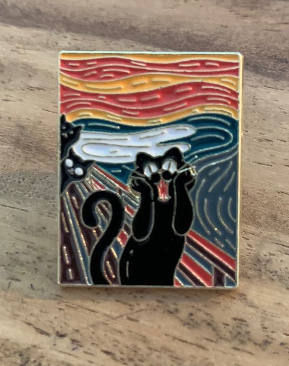Lustiger Pin Katze Gemälde Der Schrei (Neu und originalverpackt) in Geneve für CHF 2 – mit ...