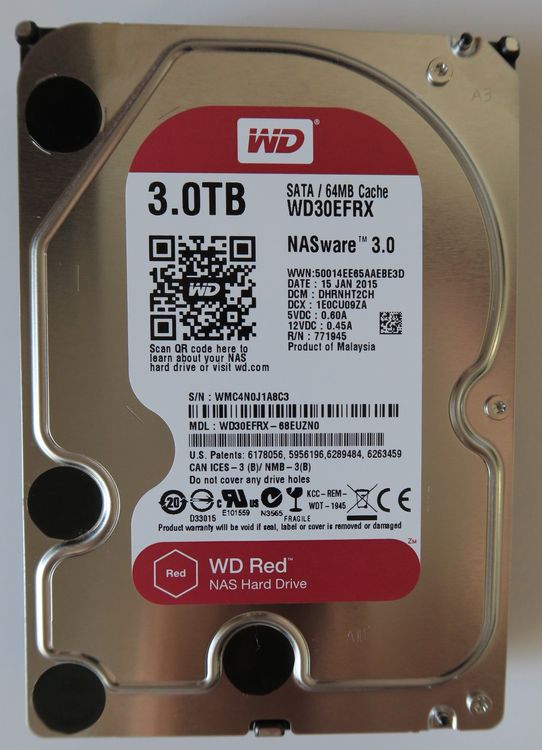 WD Red HD NAS SATA 3TB | Kaufen auf Ricardo