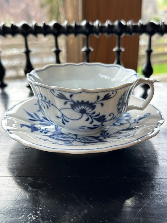 Meissen Zweibel muster Teetasse & Unterteller 1st Wahl | Kaufen auf Ricardo