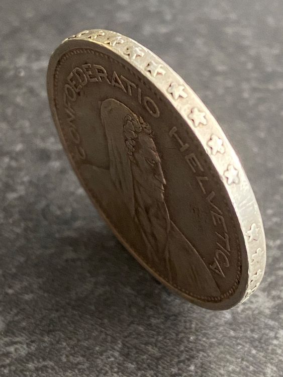 Highlight Silber 5 Franken 1931 Abart! 13 Sterne über Kopf | Kaufen auf Ricardo