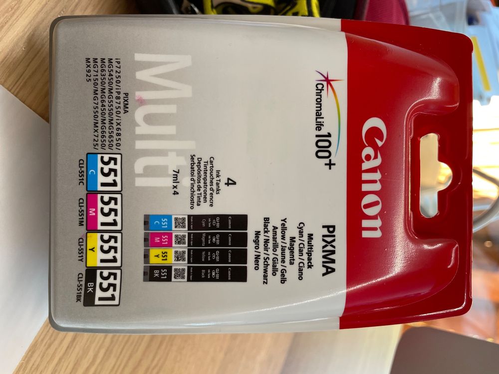 Canon Pixma Multipack CLI551 (Neu und originalverpackt) in Wichtrach ...