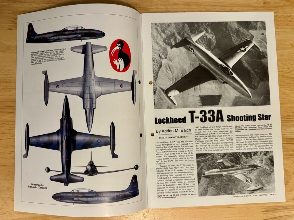 Lockheed T-33 A Shooting Star by Adrian M.Balch (Gebraucht) in Pully ...