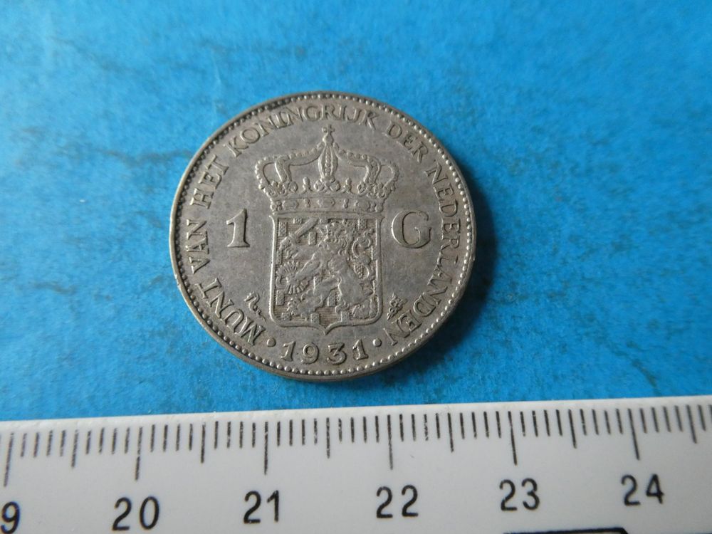 Niederlande 1931, 1 Gulden - Silber (Gebraucht) in Hinterforst für CHF 6 – mit Lieferung auf ...