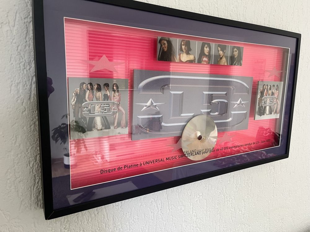 L5 Platin-Schallplatte "Disque de Platine" Rarität award cd | Kaufen ...