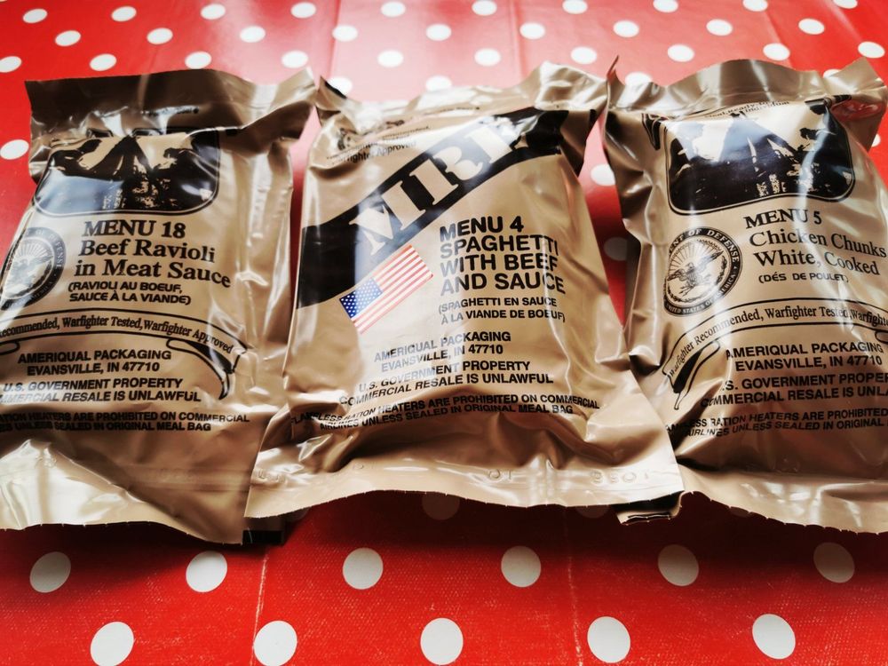 Original US Army MRE 3 Stück! Insp. 2024 | Kaufen auf Ricardo