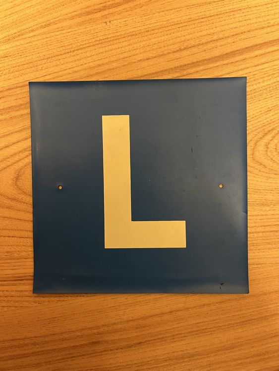 L Magnet Fahrschule, Automagnet L, blaue L Tafel (Gebraucht) in ...