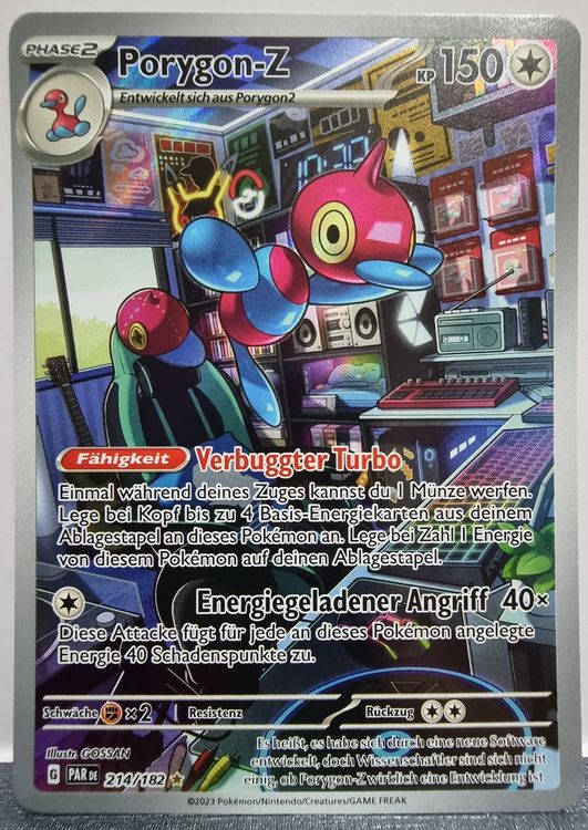 Pokémon Paradox Rift, Porygon-Z 214/182 Boosterfrisch | Kaufen auf Ricardo