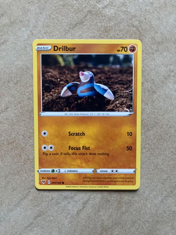 Carte Pokemon Drilbur - Vivid Voltage - EN (Gebraucht) in Vernayaz für CHF 1 – mit Lieferung auf ...
