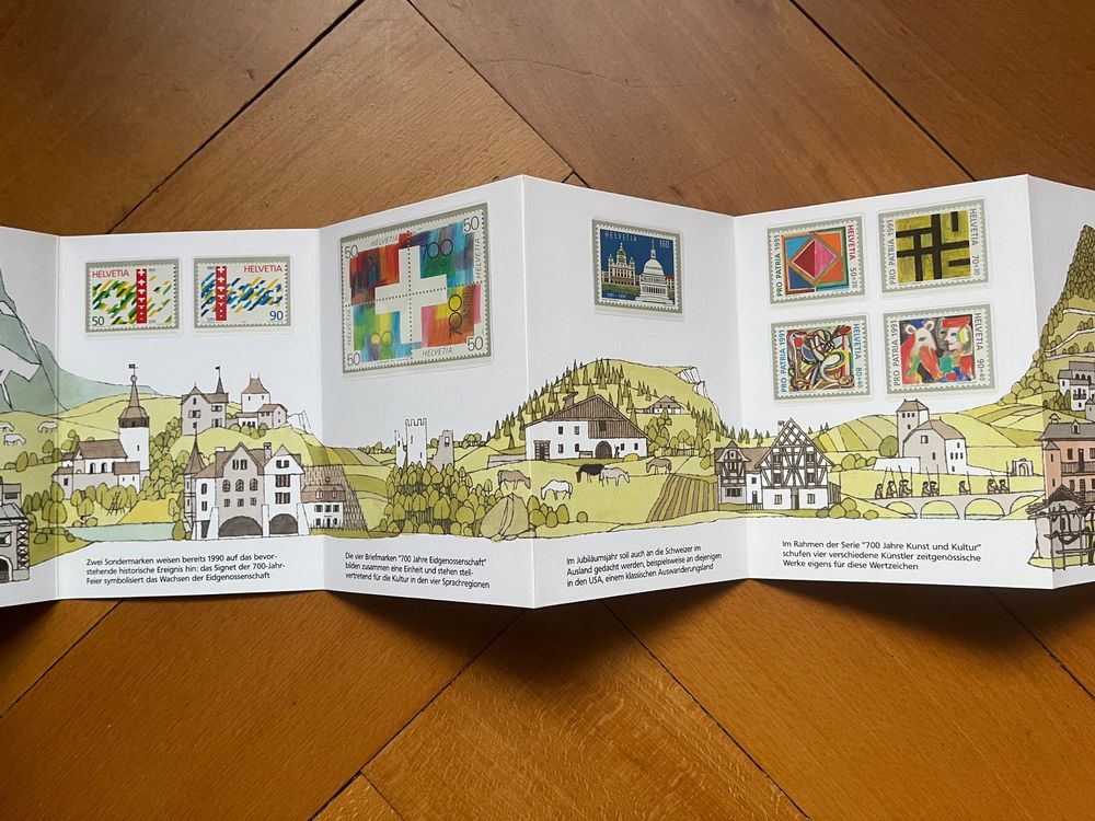 PTT Souvenirheft mit Briefmarken CH 1991 | Kaufen auf Ricardo