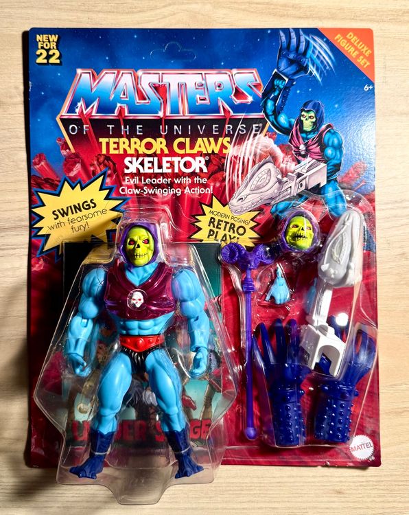 MOTU Masters of the Universe Origins Terror Claw Skeletor US (Neu und ...