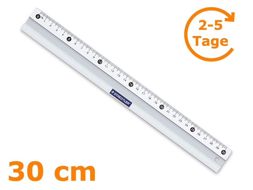 Metall-Lineal, aus Aluminium, 300 mm (Neu und originalverpackt) in St ...