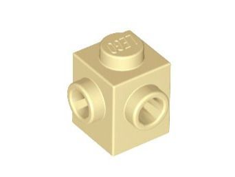 LEGO - 100x Tan Brick Modified 1x1 - NEW | Acheter sur Ricardo