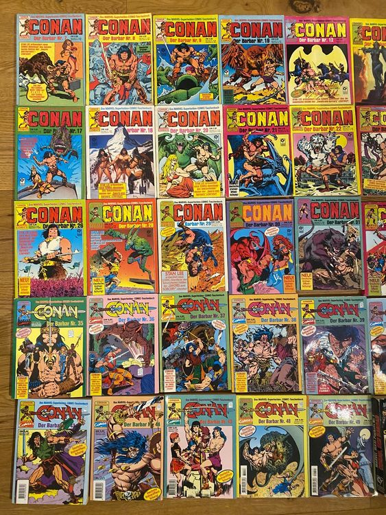 41 x Marvel Superhelden Comic Taschenbücher CONAN DER BARBAR (Gebraucht ...