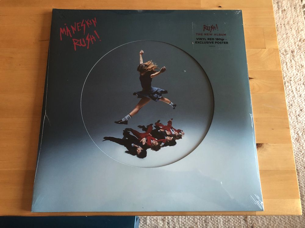MANESKIN Rush LP red ungespielt poster ! Mäneskin Eurovision (Neu ...