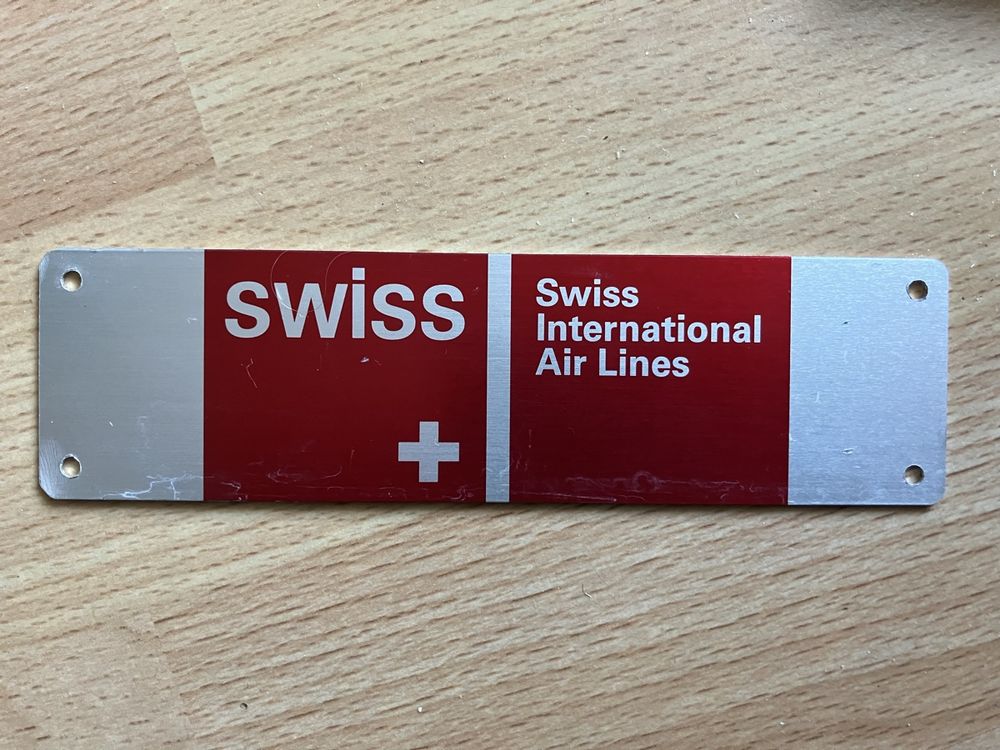 Swiss International Tyler Brûlé Trolley Plakette Swissair | Kaufen auf ...