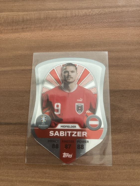 Topps Euro 2024 Chrome Shield Sabitzer | Acheter sur Ricardo