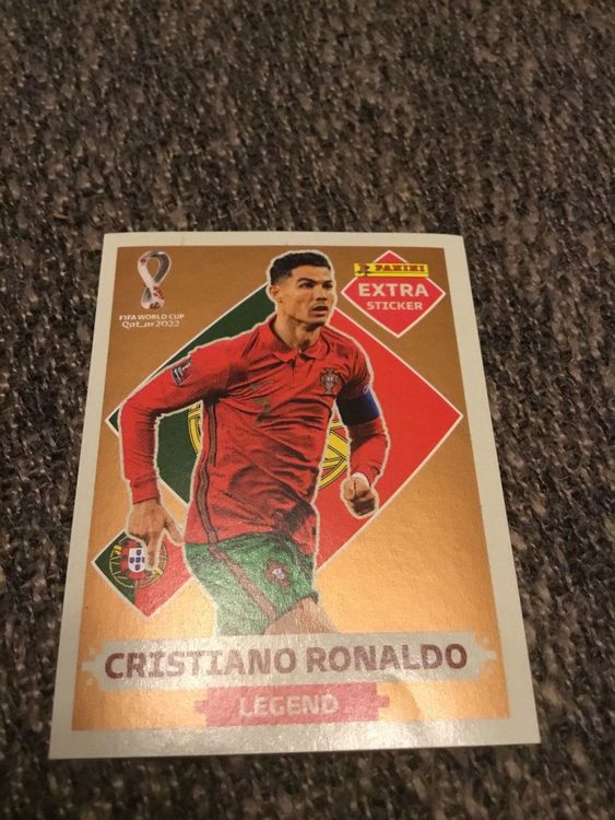 Panini Extra Sticker WM 2022 Cristiano Ronaldo, Bronze (Nuovo (secondo ...