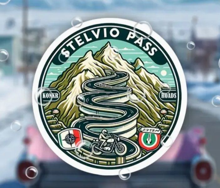 Auto Sticker Aufkleber Stelvio Pass (Neu und originalverpackt) in ...