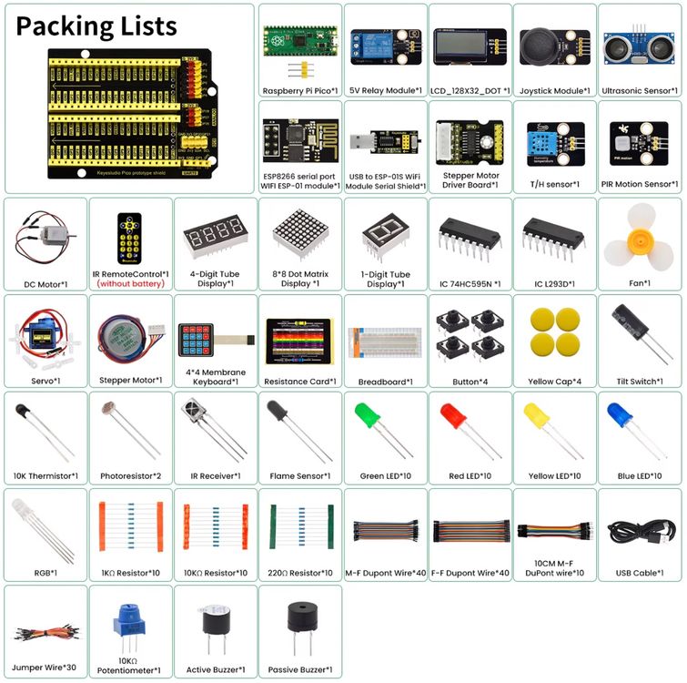 Raspberry Pi Pico Starter Kit: mit 33 Spannenden Projekten (Neu und originalverpackt) in LIESTAL ...