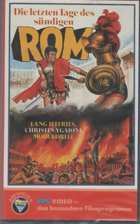 Die letzten Tage des sündigen Rom (I 1963) VPS Video VHS (Gebraucht) in ...