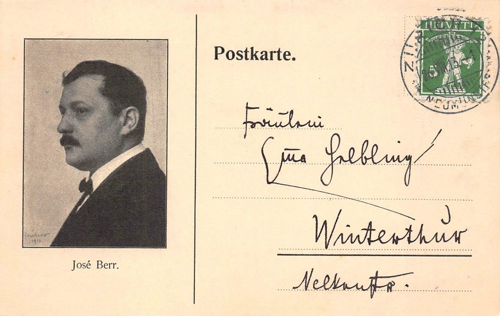 Zürich, Jose Berr Private Conservatorium, Mühlebachstrasse (Gebraucht ...