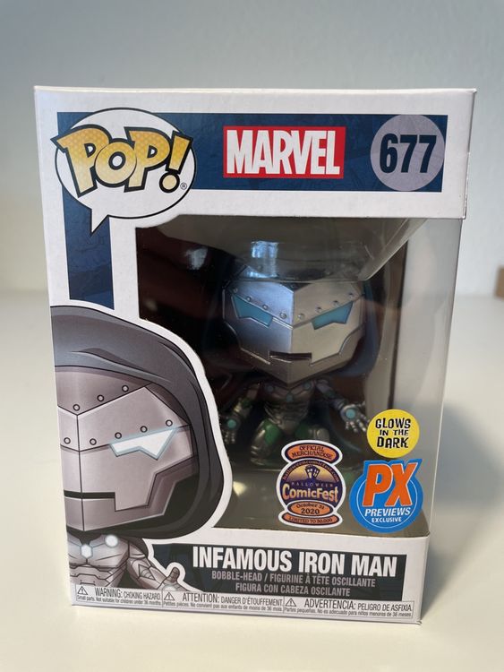 Funko pop Infamous Iron Man Comic Fest 2020 Marvel 677 (Neu und ...