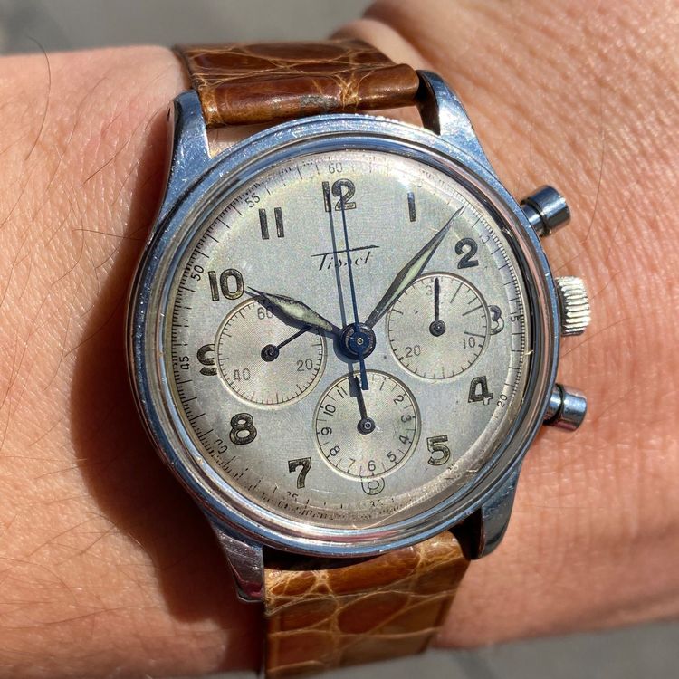 Tissot 27CH Chrono 1940’s round pusher (Gebraucht) in Posieux für CHF ...