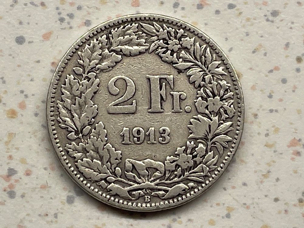 1913 2 Franken Top-Jahrgang (Gebraucht) in Winterthur für CHF 6 – mit Lieferung auf Ricardo kaufen