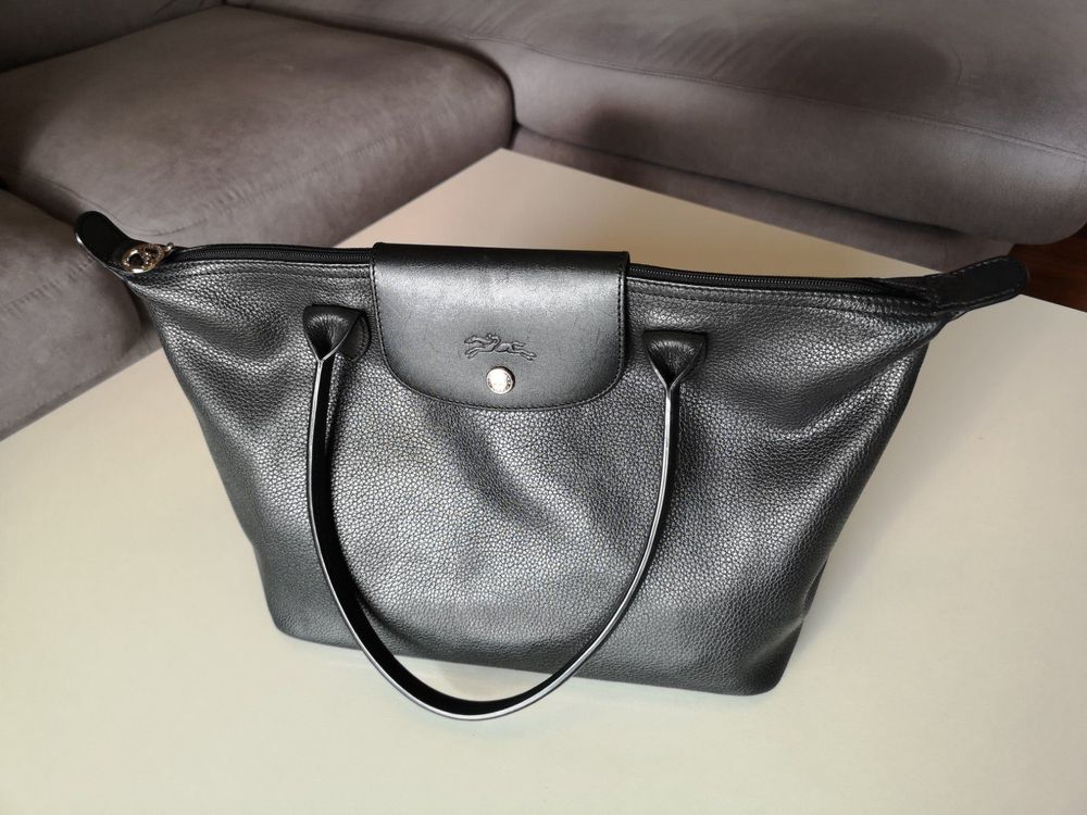 Longchamp Le Pliage Leder Tasche | Kaufen auf Ricardo