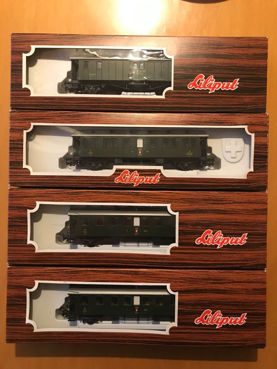 Liliput Set SBB Personenwagen Oldtimer m. offenen Plattforme (Gebraucht) in Luzern für CHF 120 ...