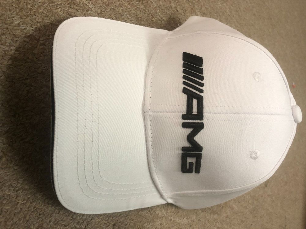 AMG Mercedes Basecap Hut Kappe AMG Weiss A C E G Klasse GT (Neu und ...