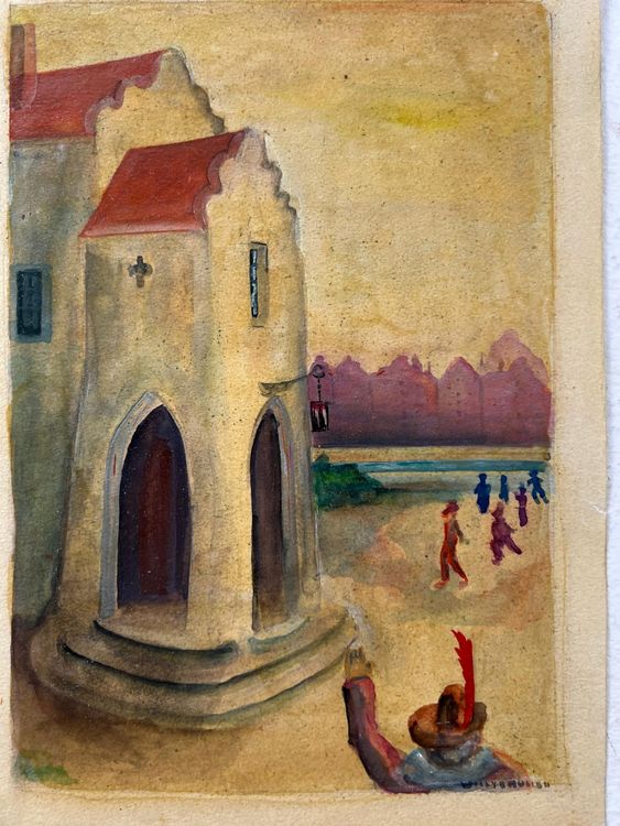 Spanisches Dorf Aquarell Signiert (Gebraucht) in Neuhausen am Rheinfall für CHF 1 – mit ...