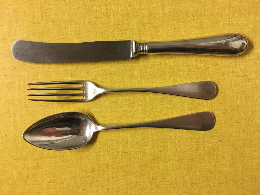 Antike Jetzler Silberbesteck 0.800 mit Auerhuhn. | Kaufen auf Ricardo