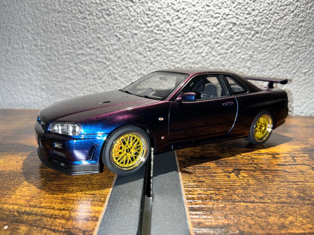 1:18 Autoart Nissan Skyline GT-R R34 BBS LM | Acheter sur Ricardo