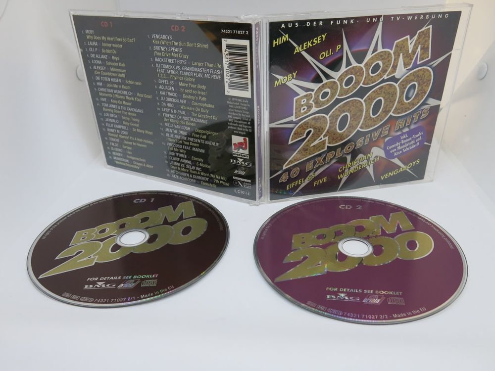 2 CD Booom 2000 The First Moby HIM Falco DJ Bobo Vengaboys (Gebraucht ...