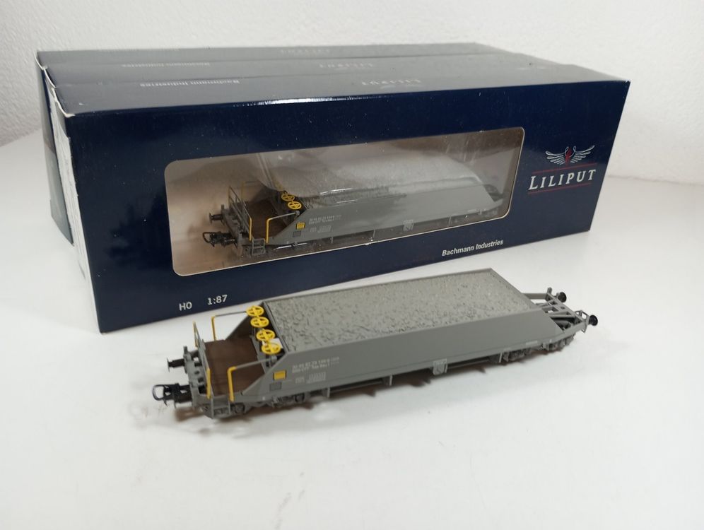 Liliput: 3 x 222304 SBB Kieswagen /wagons à gravier CFF | Kaufen auf Ricardo