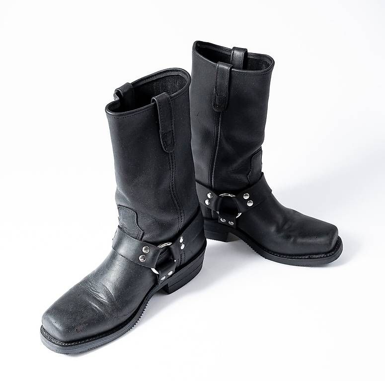 DOUBLE-H Boots moto style Harley - Cuir noir (D'occasion) à Genève pour ...