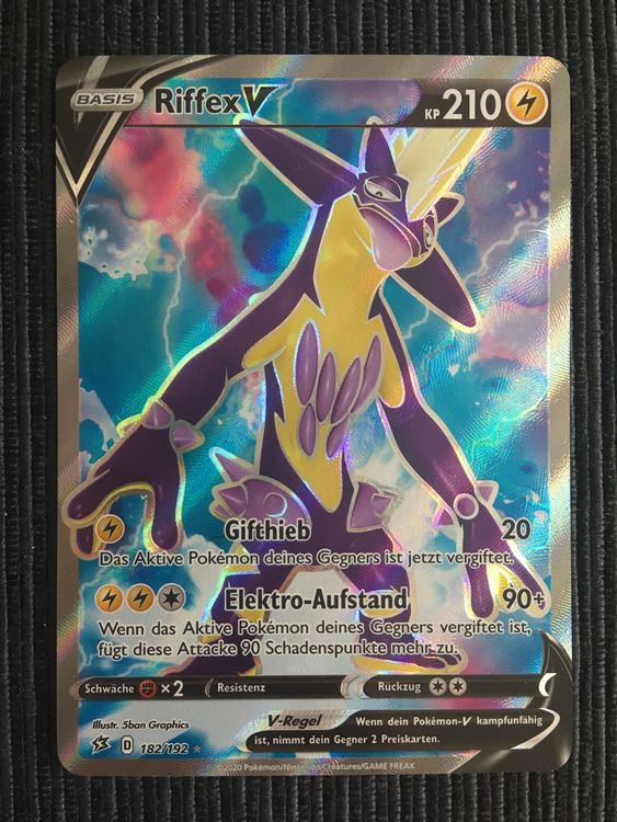 Pokemon Riffex V Fullart Clash der Rebellen Deutsch (Neu (gemäss ...