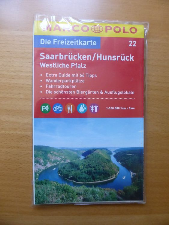 Freizeitkarte - Saarbrücken/Hundsrück West. Pfalz 1:100'000 (Neu (gemäss Beschreibung)) in ...