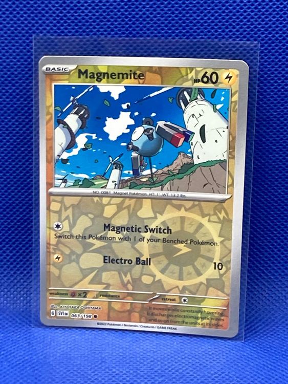 Pokemon SCARLET & VIOLET Magnemite 063 /198 EN Reverse Holo (Neu (gemäss Beschreibung)) in Baar ...