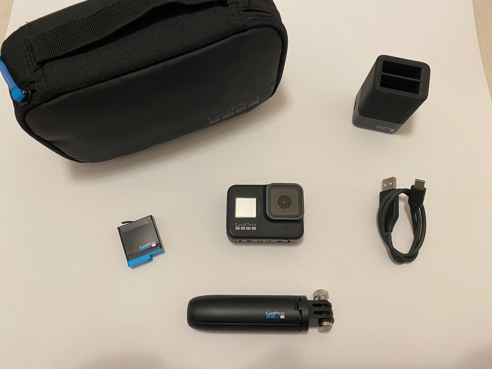 GoPro Hero 8 Black Dual Charger Kit mit viel Zubehör | Kaufen auf Ricardo