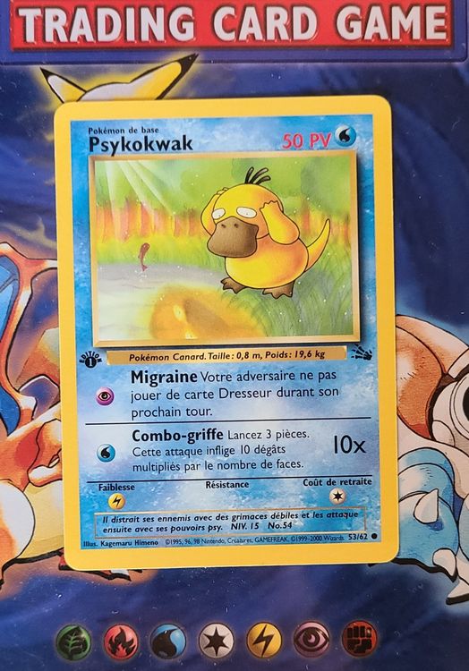 Carte Pokémon Psykokwak (Fossile) 53/62 1ère édition (fr) (Neu (gemäss ...
