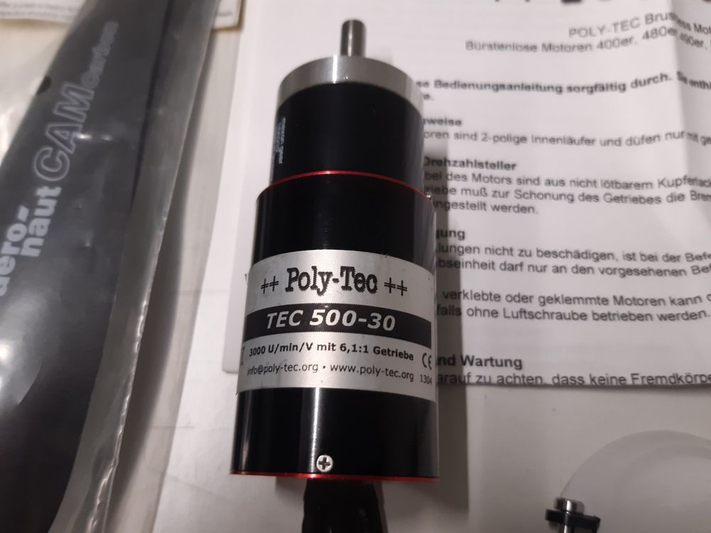 E-Motor Poly-Tec 500-30 mit Getriebe 6,1:1 (Neu (gemäss Beschreibung ...