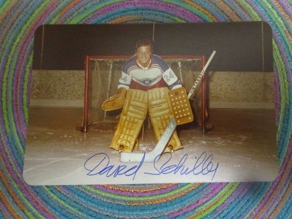 DAVID SCHILLER EHC KLOTEN TORHÜTER ANTIKES AUTOGRAMM (Gebraucht) in ...