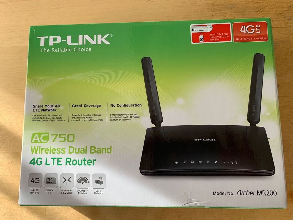TP-Link AC 750 ARCHER MR200 4G/LTE Route (Gebraucht) in Oberburg für CHF 31 – mit Lieferung auf ...