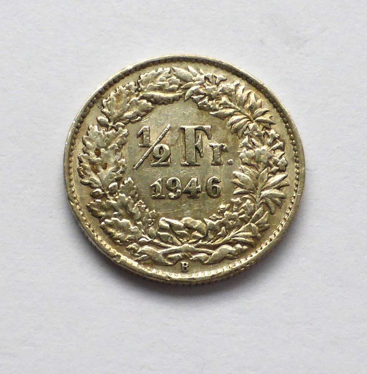50 Rappen 1946 - ABART gleichstehend /180 Grad verdreht !!! | Kaufen auf Ricardo