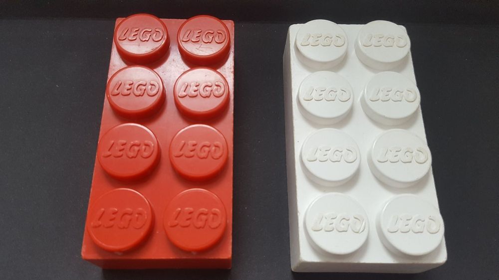 Riesen LEGO-Steine 10cm rot 60er selten system alt vintage (Gebraucht ...