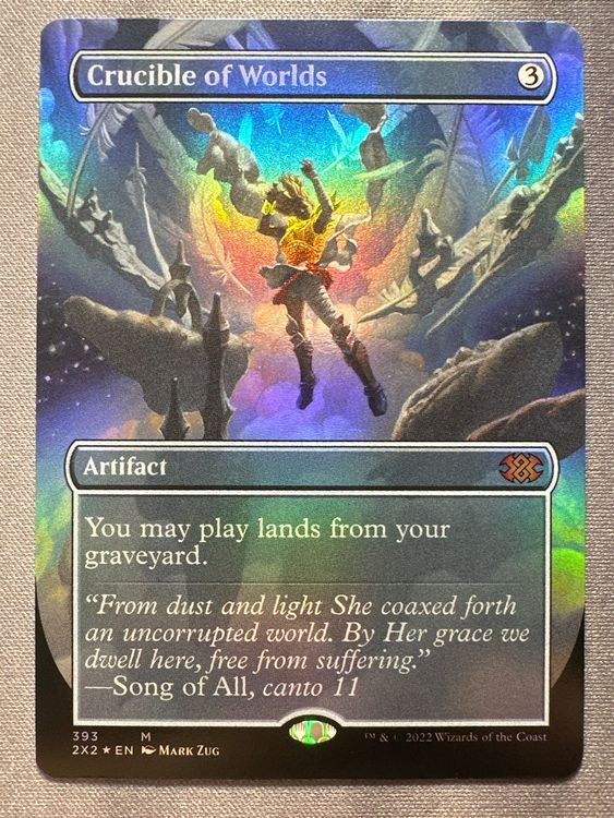 Crucible of Worlds FOIL Variant 393 Double Masters 2022 (Neu (gemäss Beschreibung)) in Windlach ...